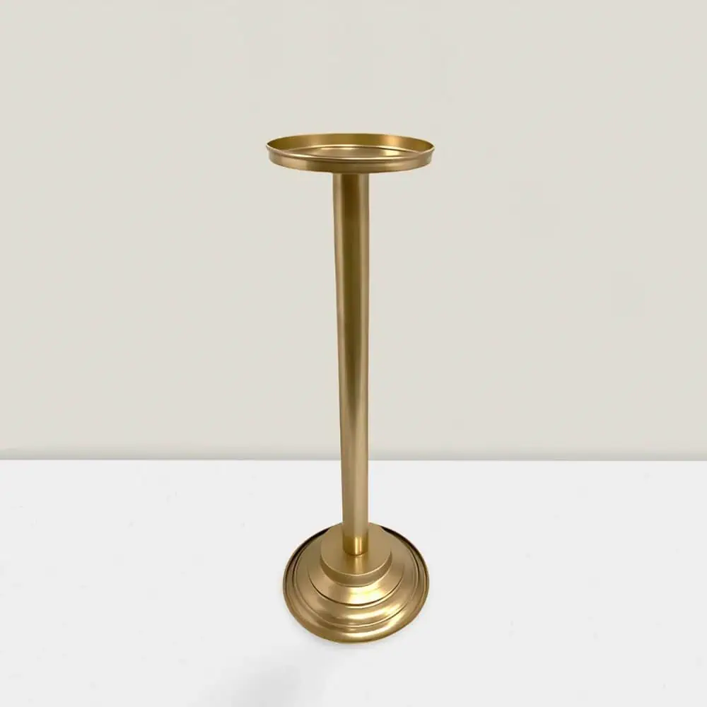 Elegant 24" Gold Candle Holder - Durable Decorative Stand for Home ...